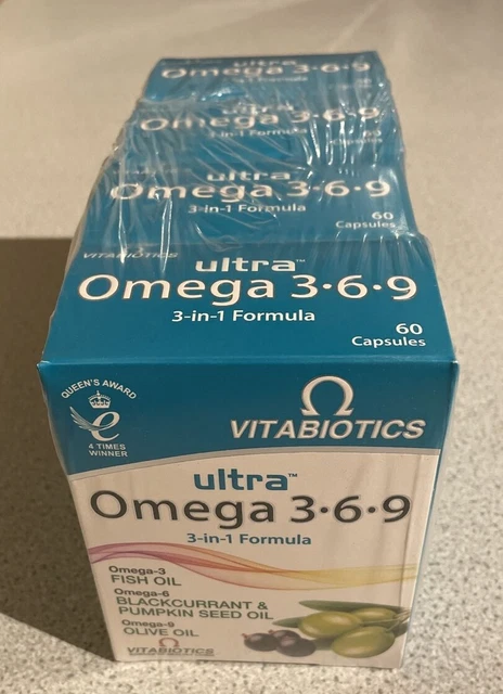 VITABIOTICS ULTRA OMEGA 3 6 9 Capsules 240 (4 packs of 60) NEW BNIB £28.00 - PicClick UK