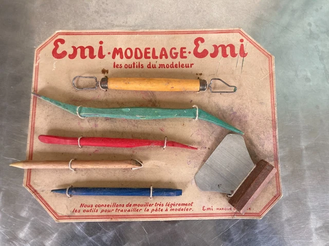 JOUET ANCIEN EMI Modelage Les Outils Du Modeleur 1960 Pate A Modeler ...