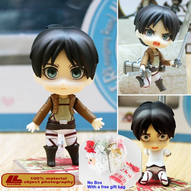 ANIME ATTACK ON Titan 375 Eren Jaeger 4" Cute Face change Action Figure ...