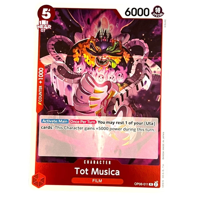 ONE PIECE NEAR Mint Eng R Rare op06-011 Tot Musique EUR 1,53 - PicClick FR