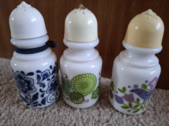 AVON VINTAGE COLLECTABLE EMPTY Bath Oil Salt Pots Early 1970s X3 £6.49 ...