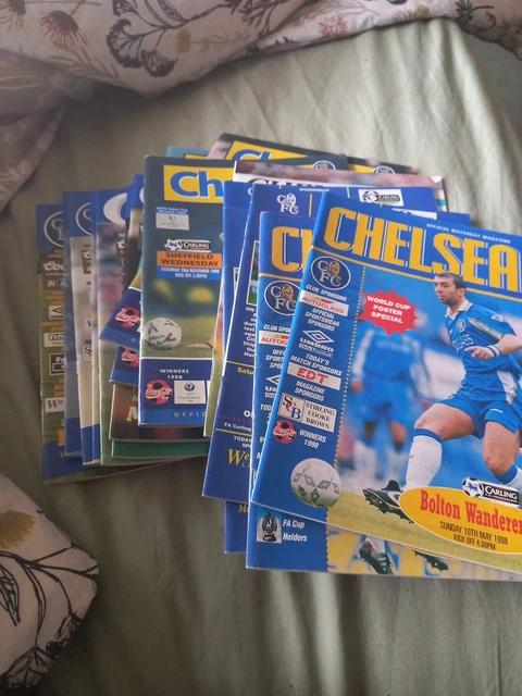 BUNDLES OF 10 Chelsea Programmes Mostly 1990s, 100s Available £5.50 ...