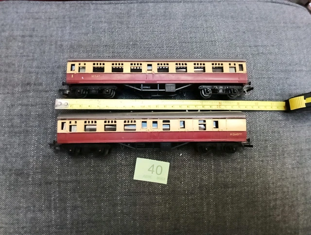 VINTAGE TRIANG R 26 Short Blood & Custard MK1 Coaches # 40 £10.77 ...