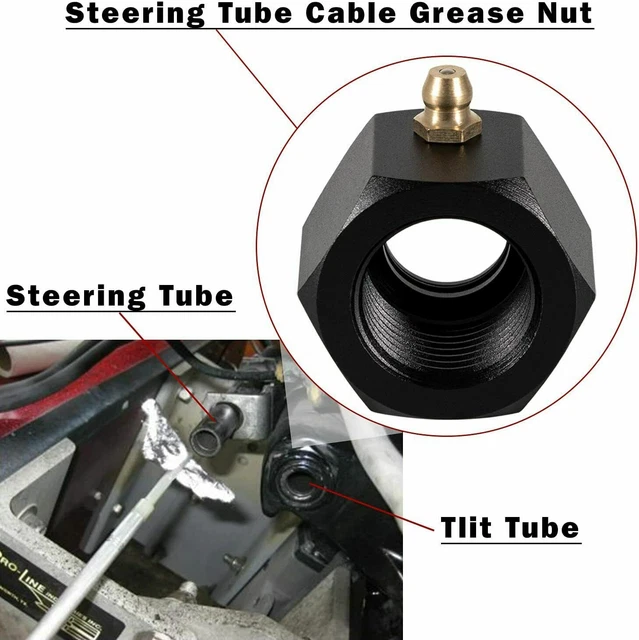 MARINE STEERING TUBE Cable Grease Nut for OMC 2861 FSM068 (7/8" thread ...