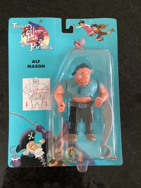 VINTAGE FOX’S PETER Pan And The Pirates Figure Alf Mason Carded Rare ...