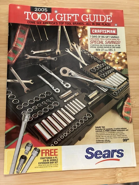 RARE VINTAGE SEARS Craftsman Tools 2005 Tool Gift Guide Catalog 39 ...