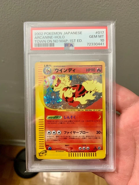 ARCANINE 1ST EDITION Holo 017/092 PSA 10 2002 Pokémon Japanese Town on ...