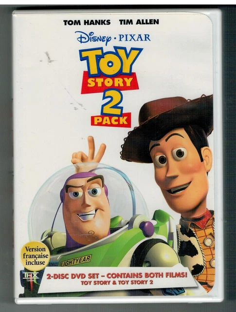 WALT DISNEY PIXAR TOY STORY 1 + 2 DVD 2-disc set Tom Hanks Tim Allen ...
