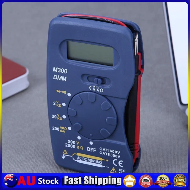 OZ DIGITAL MULTIMETER M300 Ultra-thin Mini Pocket Integrated Multimeter ...