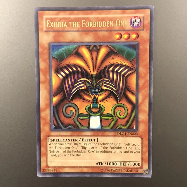 EXODIA THE FORBIDDEN One DLG1-EN022 Dark Legends Ultra Raro Casi Nuevo ...