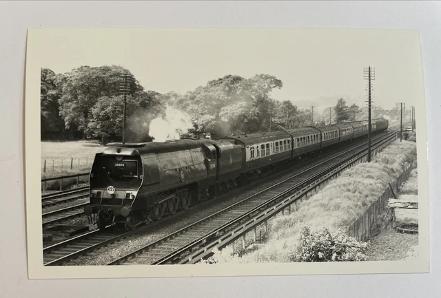 BR RAILWAY LOCOMOTIVE Photograph - Pre-Rebuilt Merchant Navy Class ...