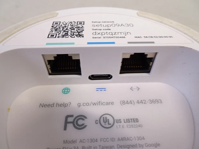 GOOGLE WIFI MESH Router- Model GJ2CQ No Power Cable $24.99 - PicClick