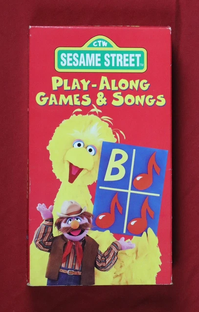 SESAME STREET PLAY-ALONG Games & Songs and Big Bird's Story Time VHS ...