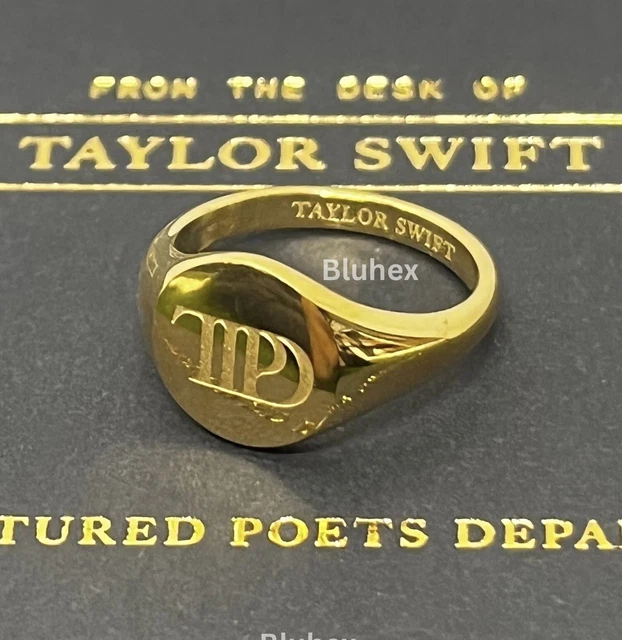 OFFICIAL TAYLOR SWIFT ‘the tortured poets department’ ring - size 7, uk ...