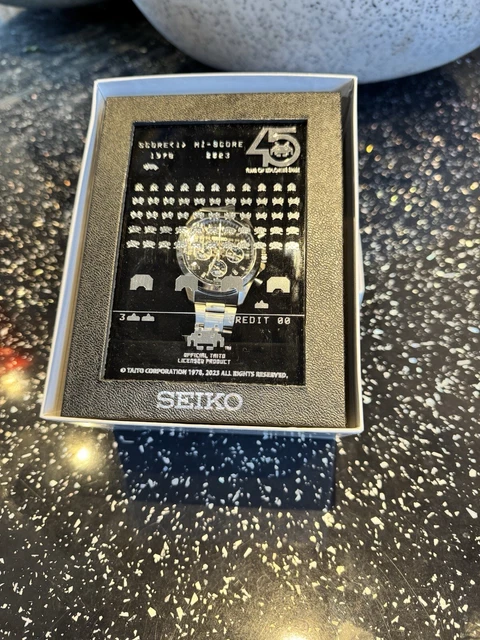 SEIKO X SPACE Invaders 45th Anniversary Limited Edition Watch £595.00 ...