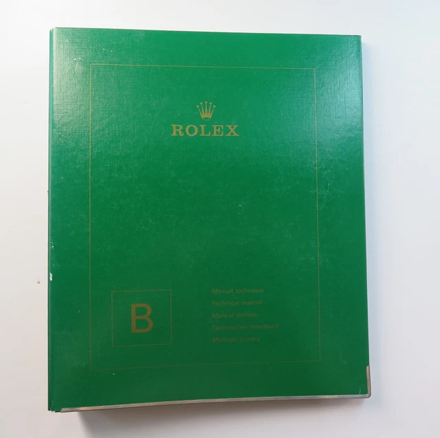 90S ROLEX TUDOR Service Information Technical Manual Folder, B Calibres ...