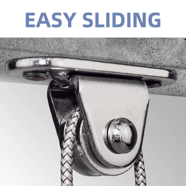 2 PCS SINGLE Pulley Blocks Attachment Portable Mobile Tool Cable $32.07 ...