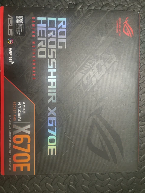 ASUS ROG CROSSHAIR X670E HERO AMD X670 AM5 DDR5 PCIe 5.0 £332.10 ...
