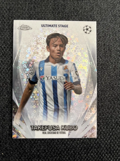 TOPPS UCC FLAGSHIP 2023/24 Ultimate Stage Chrome Takefuso Kubo £8.20 ...