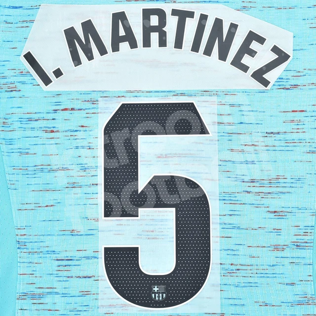 2023-24 FC BARCELONA Third Name Number Set #5 Iñigo MARTINEZ La Liga ...