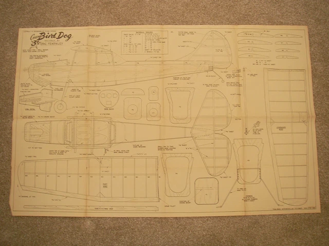 AEROMODELLER PLANS OF the Rubberdub and Cesna Bird Dog, Contest and ...