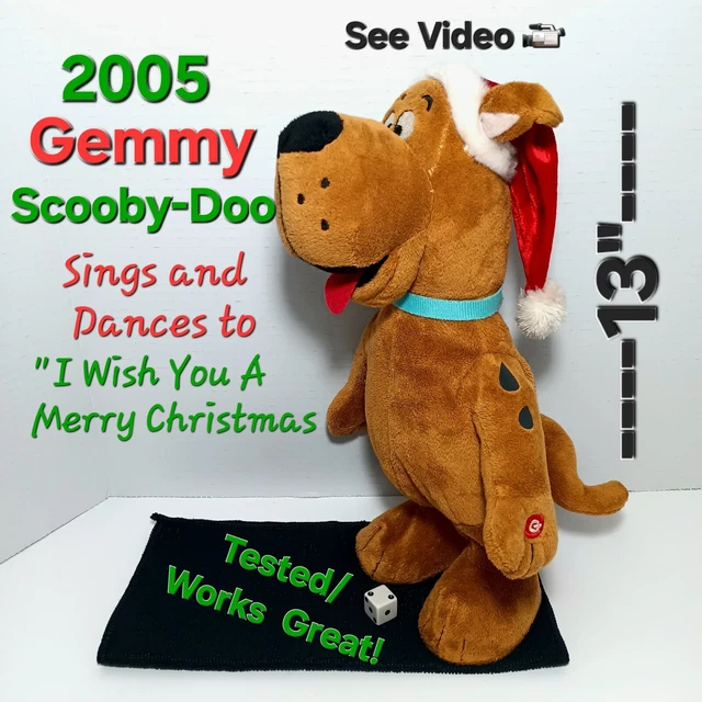 GEMMY SCOOBY DOO Singing Dancing Wish You Merry Christmas 13" 2006 ...