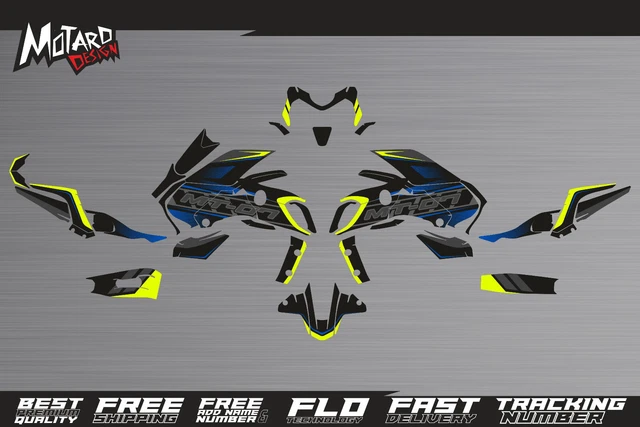 GRAPHICS KIT FOR Yamaha FZ07 MT07 2018 2019 2020 Fluo Neon Decals ...