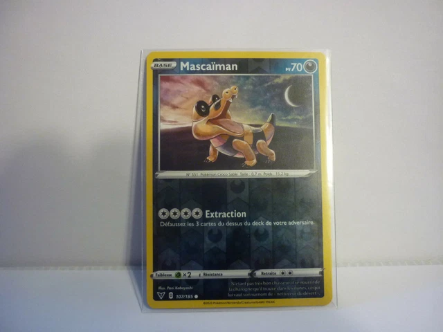 CARTE POKÉMON MASCAIMAN réverse Rare 107/185 EB4 Voltage Eclatant NEUVE ...