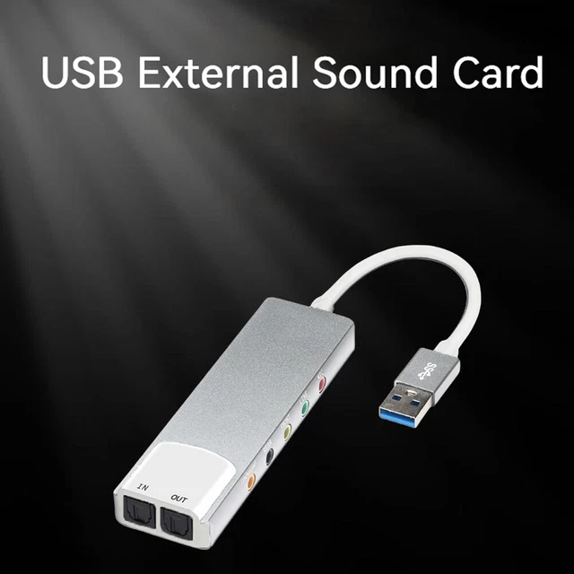 EXTERNAL AUDIO CARD SPDIF Optical USB Audio Adapter AC-3 DTS for Laptop Desktop $21.88 - PicClick AU