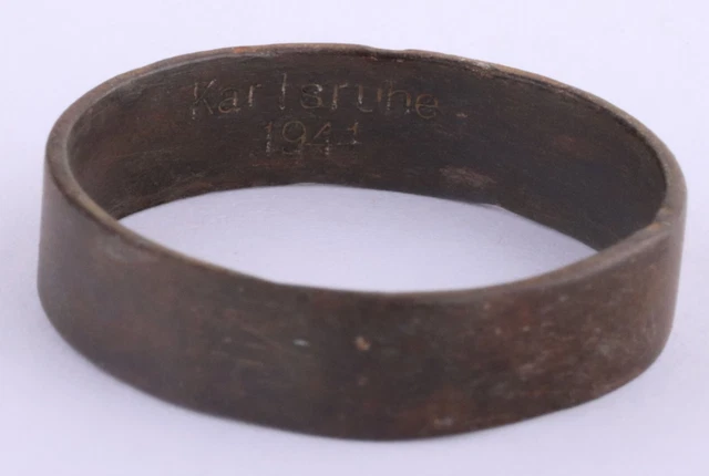 KARLSRUHE 1941 GERMAN ww2 WWII ww1 WWI Ring Mans Military Jewelry ...