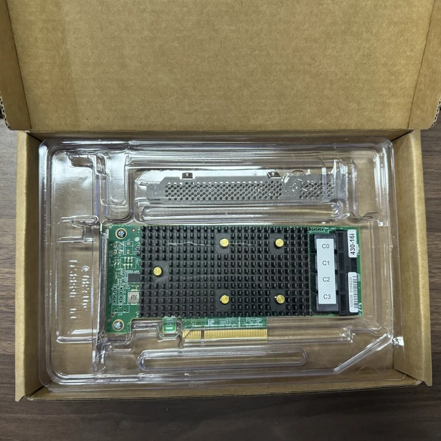 430-16I LSI SAS3416 9400-16i SATA / SAS HBA Controller 12G IT Mode NAS ...