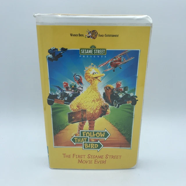 SESAME STREET FOLLOW That Bird VHS Video Tape 1985 Big Bird 1st ...