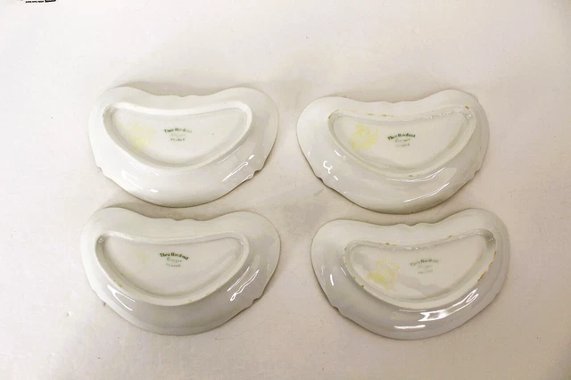 THEO HAVILAND LIMOGES France Cresent Bone Dish Set Of 4 Antique Dishes ...