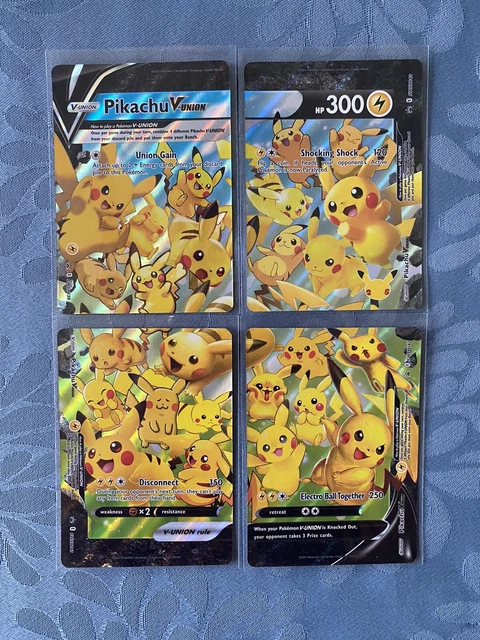 POKEMON PIKACHU V Union Celebrations 25th Anniversary SWSH139-142 ...