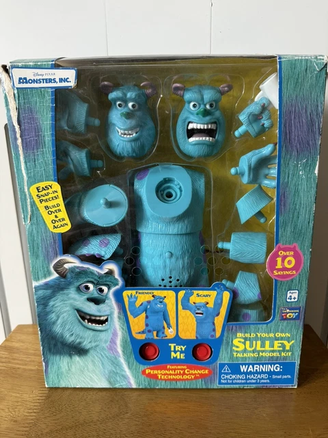 DISNEY PIXAR MONSTERS inc build your own sulley talking model kit 2001 ...