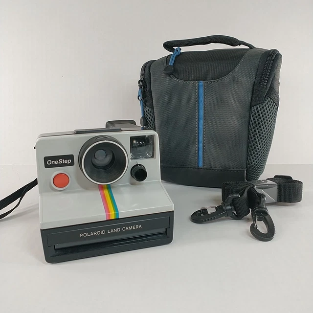 POLAROID ONE STEP Land Camera Instant Camera Rainbow With Strap & Bag ...