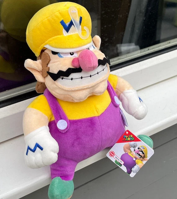 SUPER MARIO WARIO Soft Plush Toy Sanei Nintendo Size S Ac08 **Bnwt ...