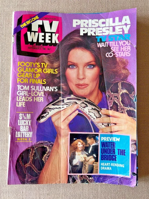 VINTAGE TELEVISION - "Australian TV Week" Sep 1980 Priscilla Presley ...
