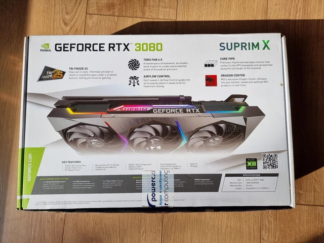MSI GEFORCE RTX 3080 SUPRIM X 10G GDDR6X Graphics Card £270.00 ...