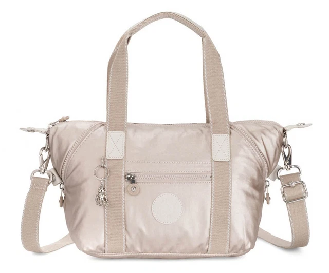 KIPLING BASIC PLUS Eyes Wide Open Art Mini Handbag Metallic Glow Beige EUR 75,92 - PicClick DE