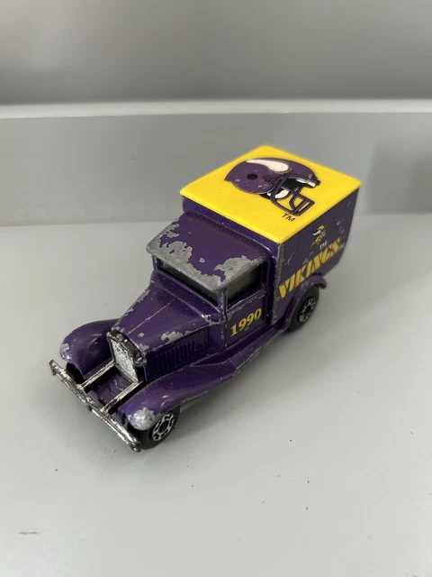 MATCHBOX 1990 NFL Model A Ford Minnesota Vikings Special Ed Diecast Van ...