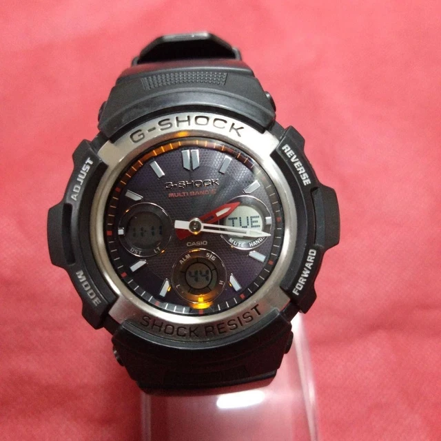CASIO G-SHOCK AWG-M100 radio-controlled solar watch Black Tested Japan ...