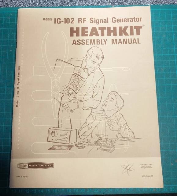 MANUEL D’ASSEMBLAGE DU Generateur Hf Ig 102 Heathkit EUR 13,00 ...
