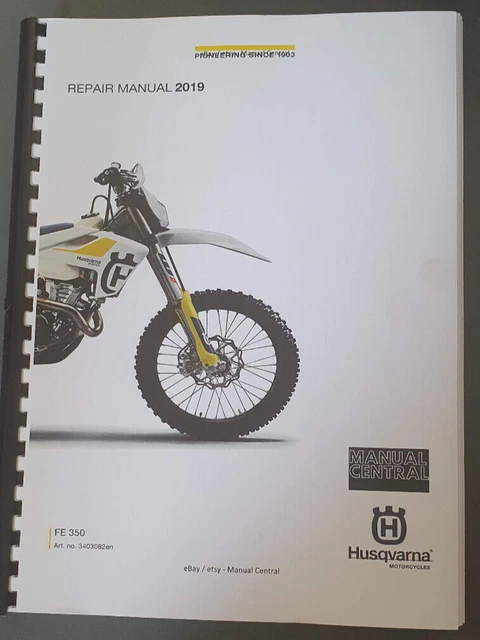 HUSQVARNA 2019 FE 350 - Workshop Service Repair Manual £19.99 - PicClick UK