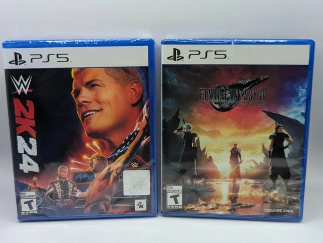 FINAL FANTASY 7 Rebirth FF7 + WWE 2K24 FLAMBANT NEUF (PS5 PlayStation 5 ...