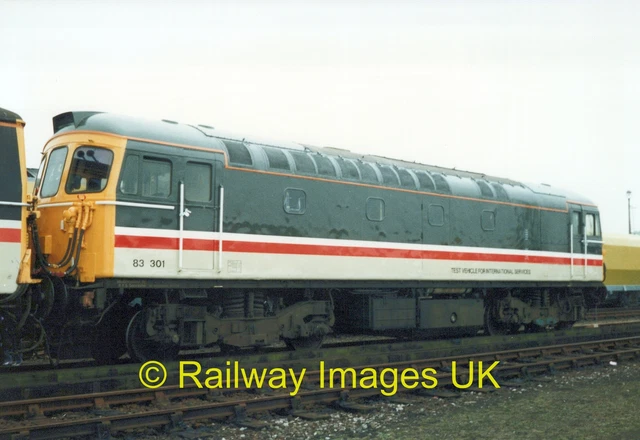 RAILWAY PHOTO 6X4 Class 33 33 83301 Intercity Unknown TMD c1990 £2.00 ...
