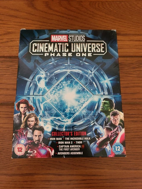 MARVEL CINEMATIC UNIVERSE MCU Phase 1 (Blu-Ray) Thor Hulk Iron Man ...