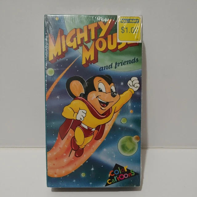 MIGHTY MOUSE AND Friends VHS Vintage Color Cartoons Brand New Sealed ...