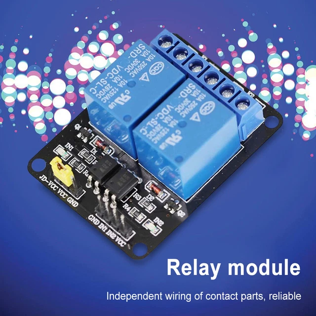 RELAY MODULE LED Indicator Relay Interface Board with Optocoupler (2 ...
