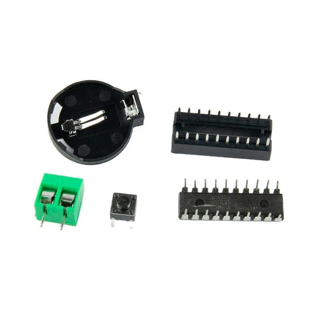 AT89C2051 CHIP LED Digital Alarm Clock Kit with 6 Bits for Electronics ...